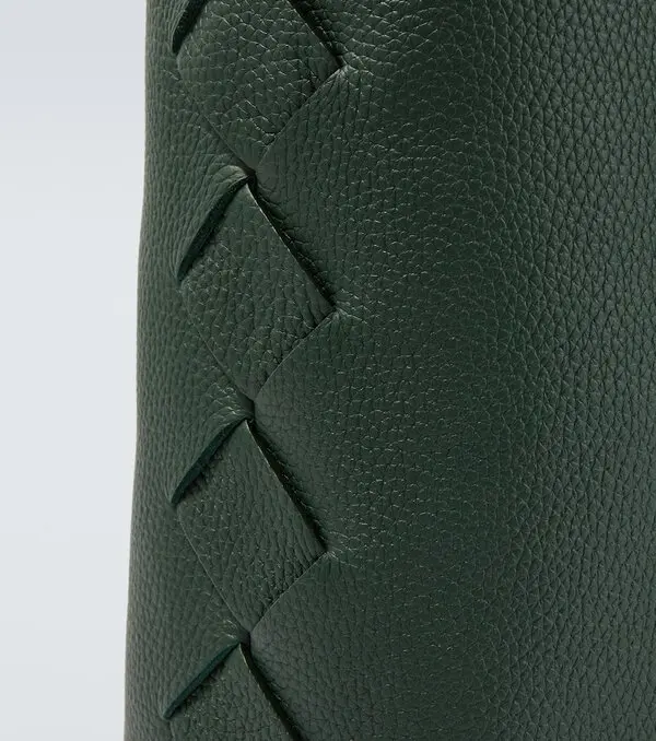 Bottega Veneta Diago Intreccio Leather Tote Bag - Green