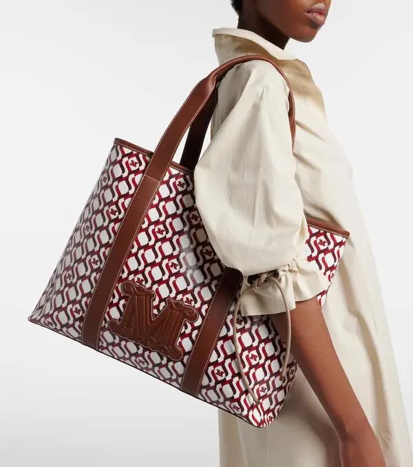 Max Mara Farneto Large Canvas Tote Bag