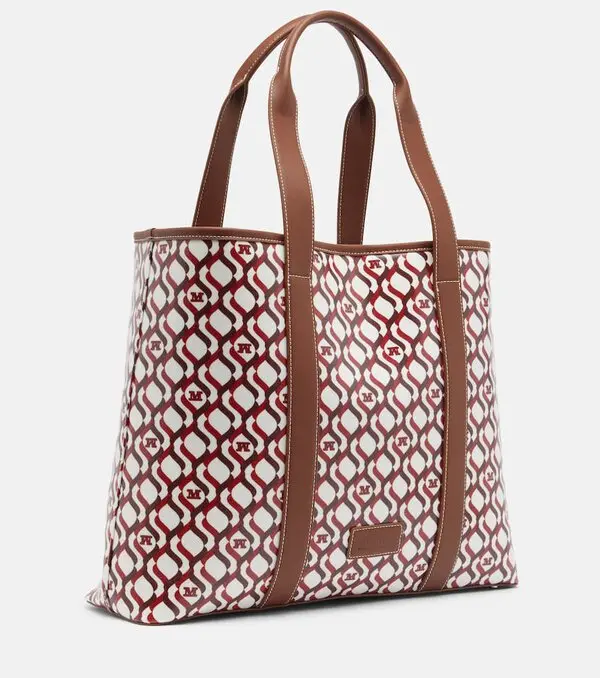 Max Mara Farneto Large Canvas Tote Bag