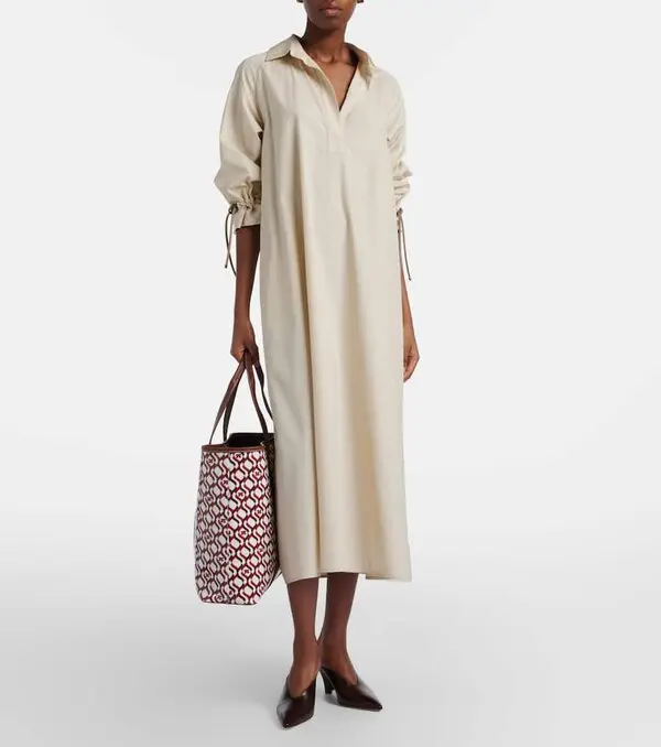 Max Mara Farneto Large Canvas Tote Bag