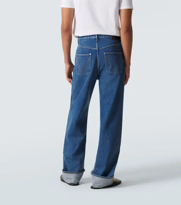 Bottega Veneta Wide-leg Jeans In Mid