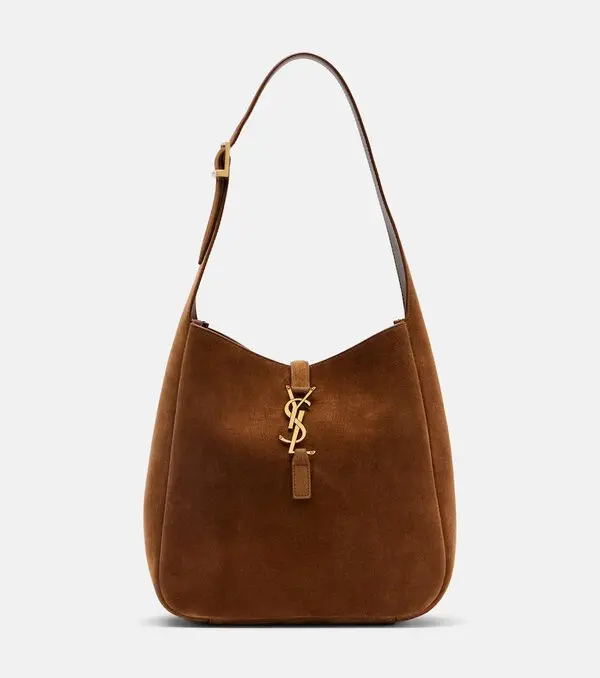 Saint Laurent Le 5 À 7 Small Suede Shoulder Bag - Brown