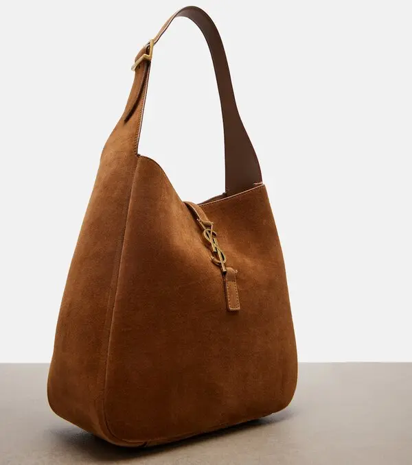 Saint Laurent Le 5 À 7 Small Suede Shoulder Bag - Brown