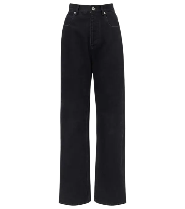 Bottega Veneta High-rise Wide-leg Jeans - Black