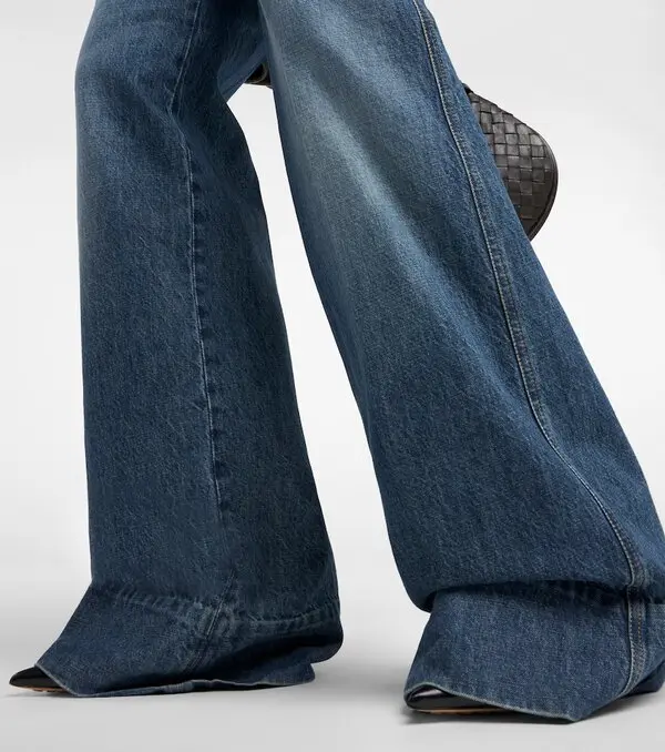Bottega Veneta High-rise Wide-leg Jeans - Blue