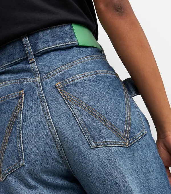 Bottega Veneta High-rise Wide-leg Jeans - Blue