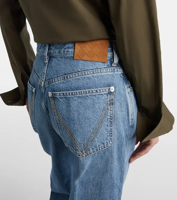 Bottega Veneta High-rise Wide-leg Jeans - Blue
