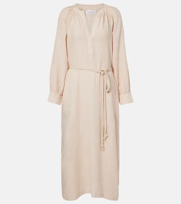 Velvet By Graham & Spencer Dakota Linen Maxi Dress - Beige