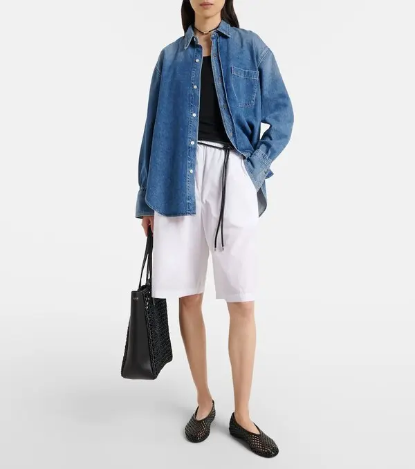 Velvet By Graham & Spencer Tomoko Cotton Poplin Shorts