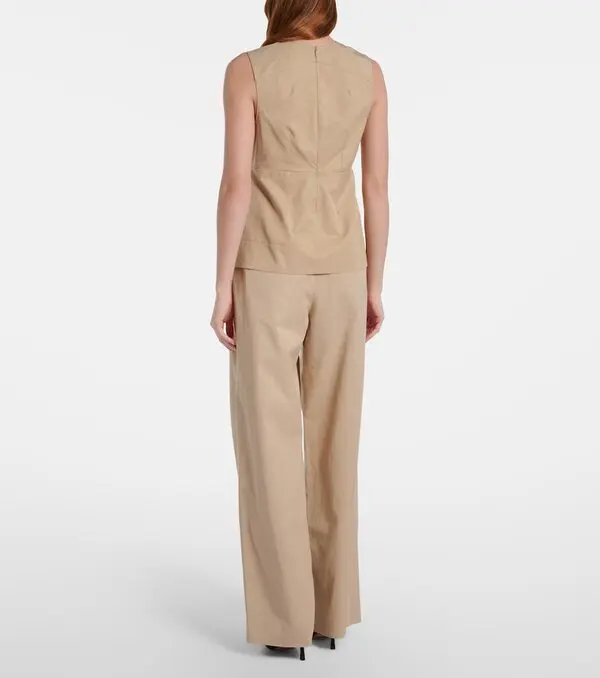 Vince Camille Wide-leg Trousers - Beige