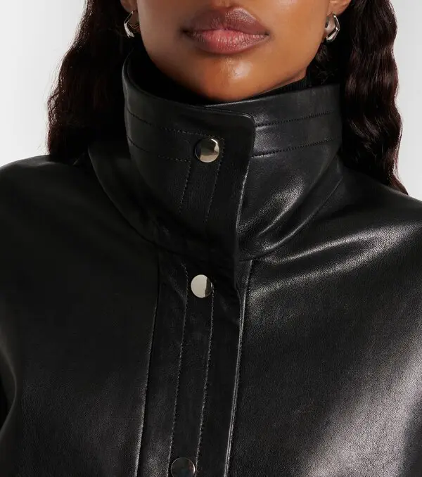 Nour Hammour Park Leather Jacket