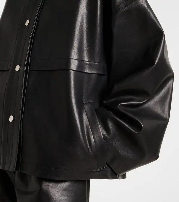 Nour Hammour Park Leather Jacket