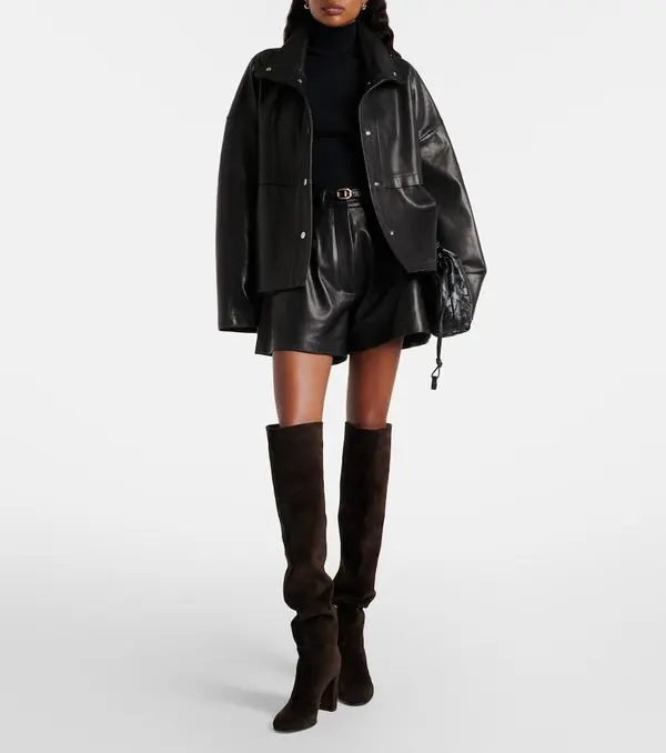 Nour Hammour Park Leather Jacket