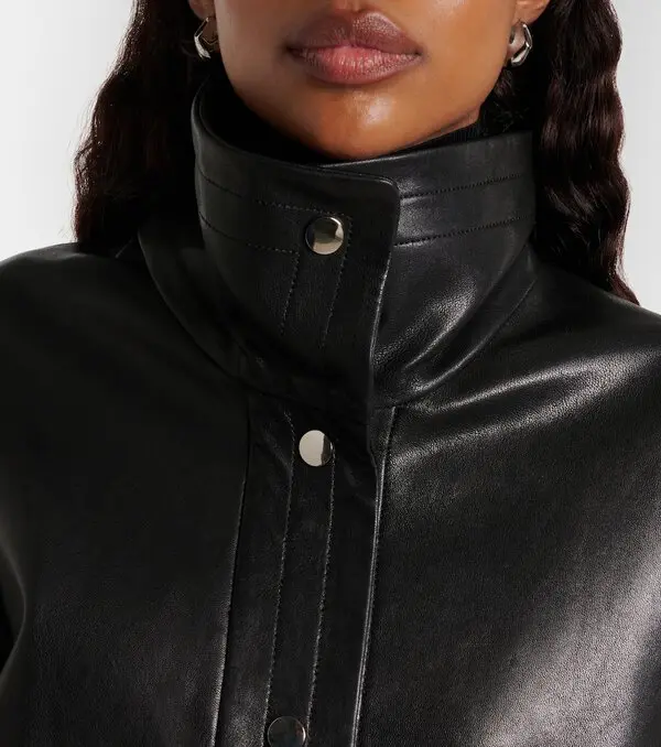 Nour Hammour Park Leather Jacket