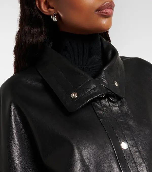 Nour Hammour Park Leather Jacket