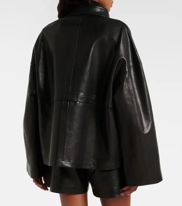 Nour Hammour Park Leather Jacket