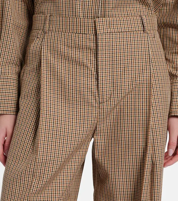 Vince Camille Cotton-blend Wide-leg Pants - Beige
