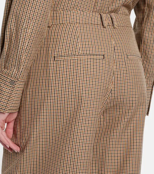 Vince Camille Cotton-blend Wide-leg Pants - Beige