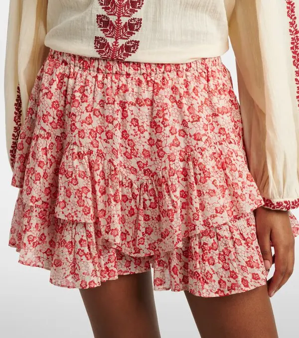 MARANT ETOILE Jocadia Floral Cotton Skort - Multicoloured