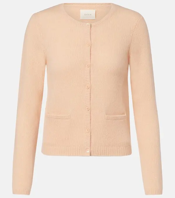 DÔEN Thea Cashmere Cardigan - Orange