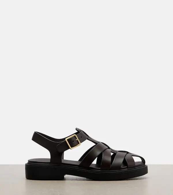 Prada Leather Fisherman Sandals
