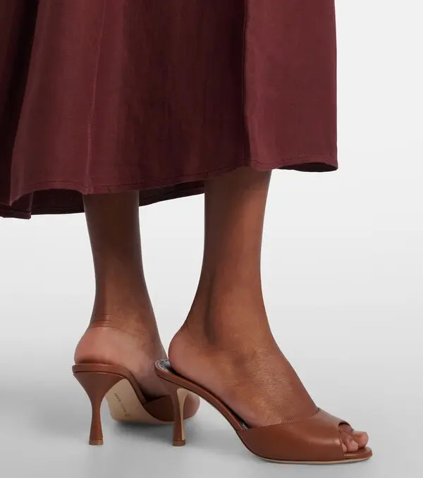 Manolo Blahnik Jada Leather Mules