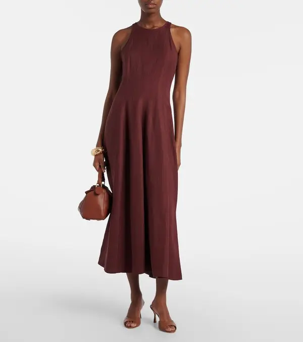 Manolo Blahnik Jada Leather Mules - Brown
