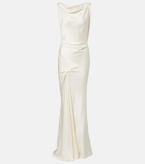 Victoria Beckham Posy Draped Gown