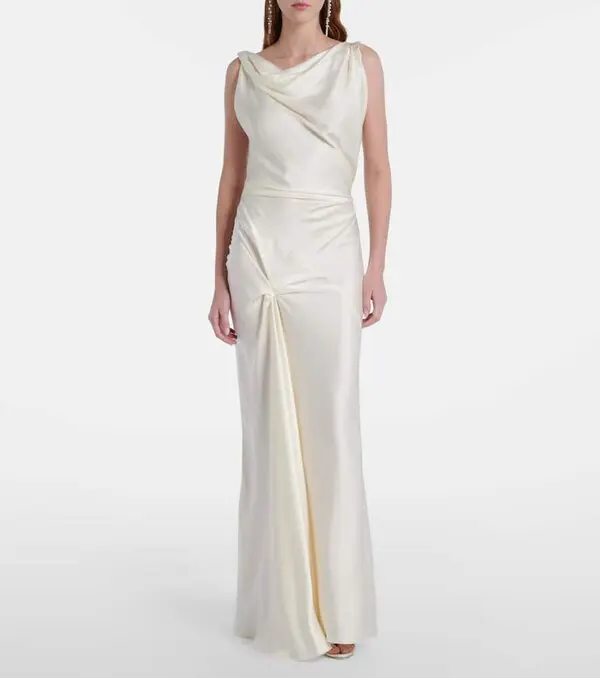 Victoria Beckham Posy Draped Gown
