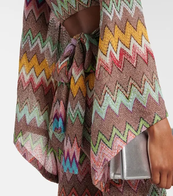 Missoni Zigzag Lamé Crop Top - Multicoloured