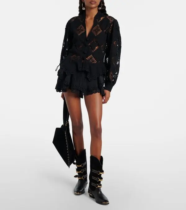 Isabel Marant Étoile Nina Broderie Anglaise Blouse