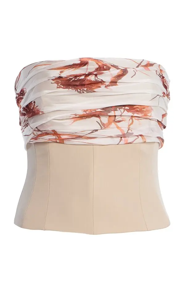 SEV Wool Corset Top With Voile Detail