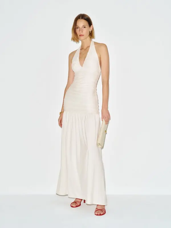 REFORMATION Hugo Knit Maxi Dress - Ivory
