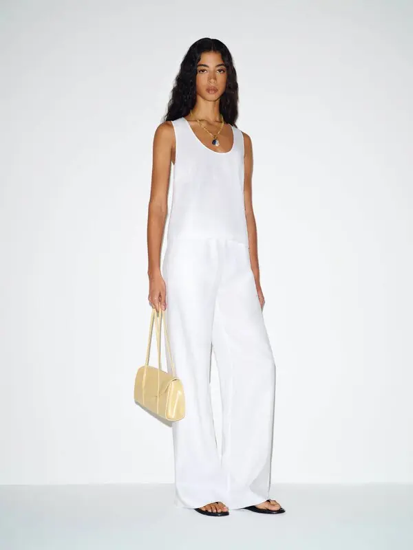 REFORMATION Lenora Linen Two Piece Set - Ivory