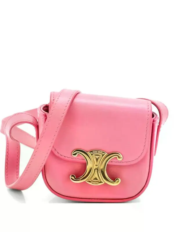 Celine Claude Leather Mini Shoulder Bag