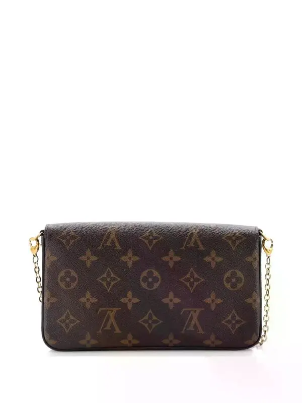 LOUIS VUITTON Felicie Pochette Monogram Canvas Crossbody Bag - Brown