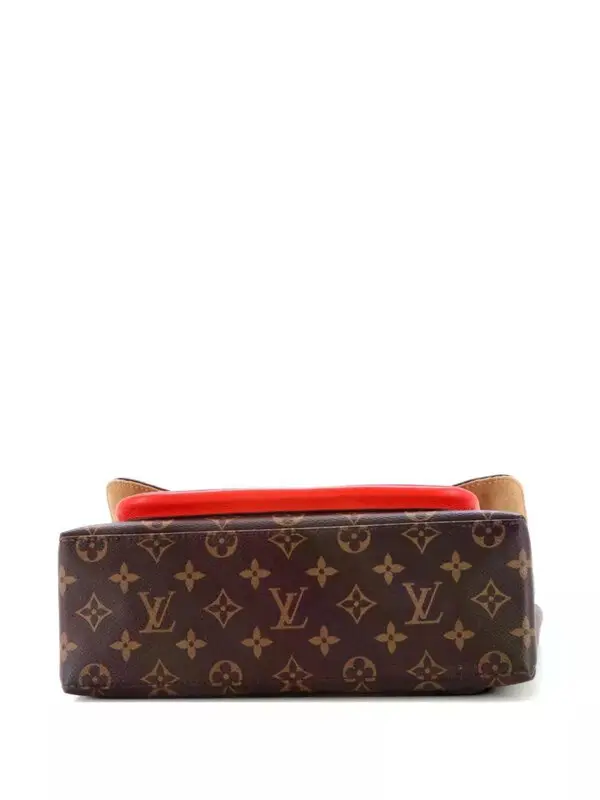 LOUIS VUITTON Marignan Handbag Monogram Canvas With Leather Shoulder Strap