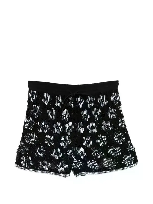 Ashish Floral Sequin Shorts