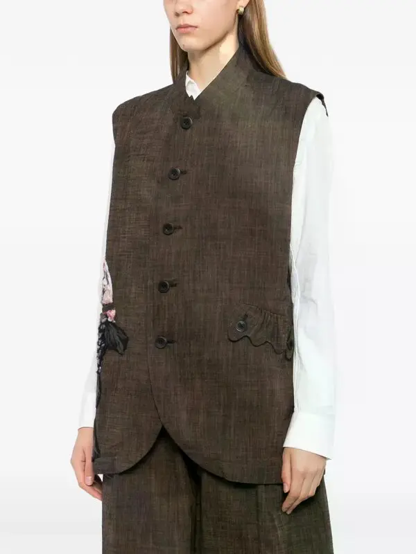 GG IN RED Appliqué Vest