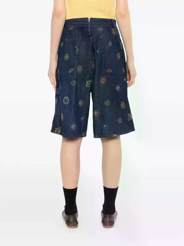GARÇON BY GARÇON Floral Denim Shorts