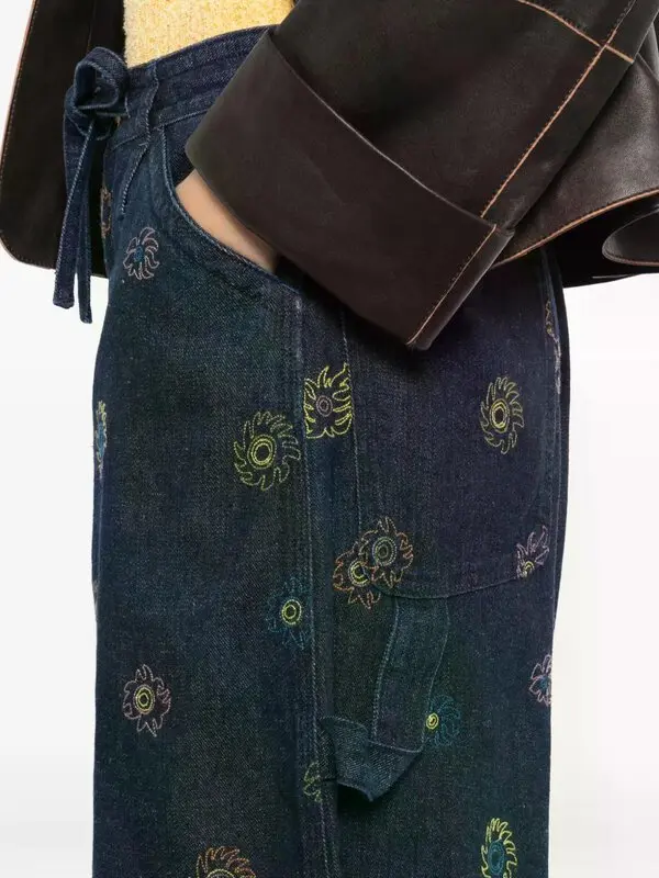 GARÇON BY GARÇON Floral Denim Shorts