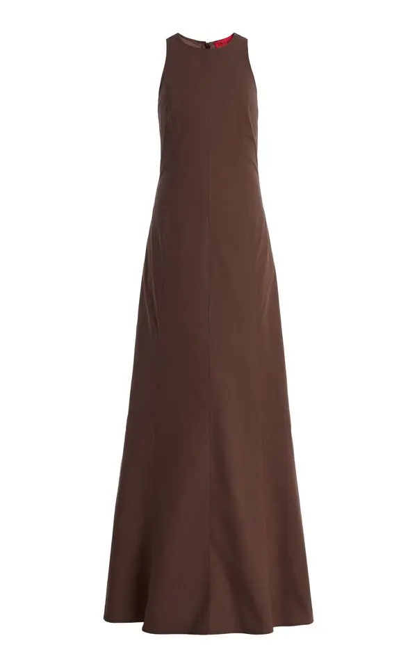 THE LATEST Dori Cotton Poplin Maxi Dress - Brown