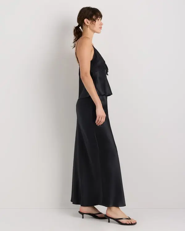Quince Lace Cutout Cami - Black