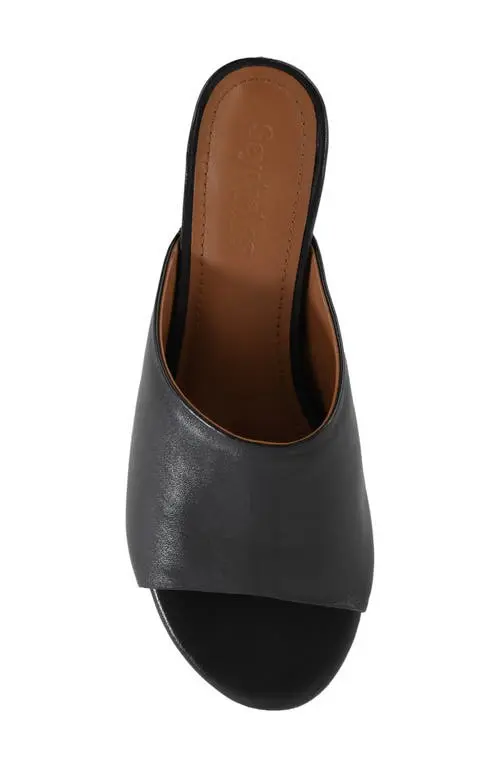 Seychelles Wedge Slide Sandal - Black