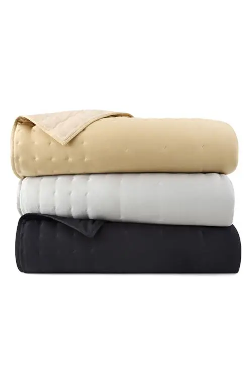 Donna Karan New York Hammered Silk & Cotton Blend Sham - Black