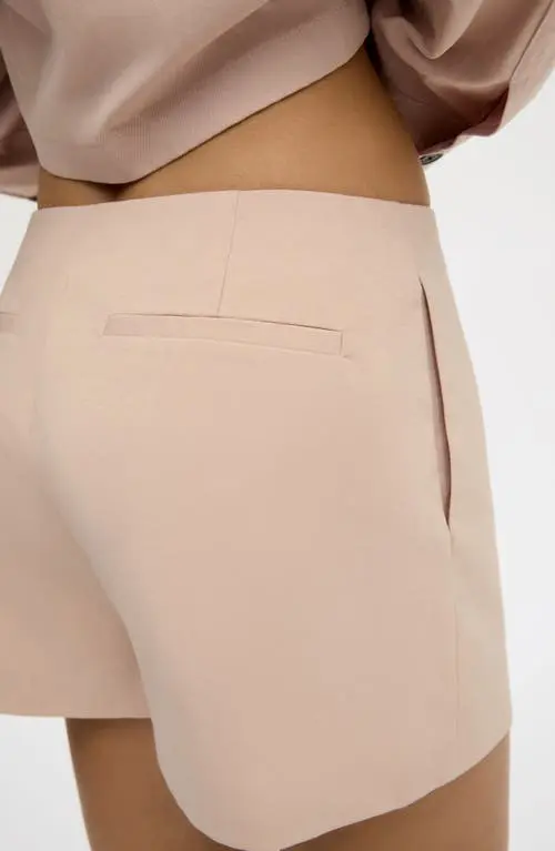 Sam Edelman Front Seam Tailored Shorts - Sand
