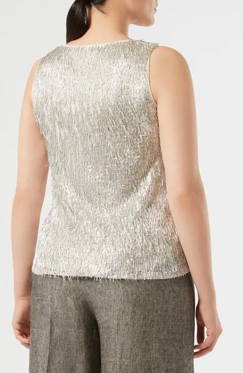 Marina Rinaldi Celebre Sequin Sleeveless Top