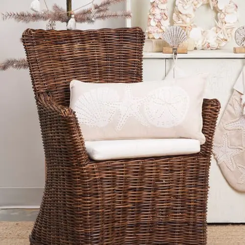 C&F HOME Gold Coast Multi Shells Throw Pillow