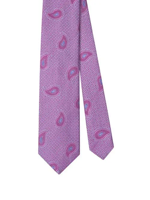 Robert Talbott Geo Jacquard Necktie - Pink