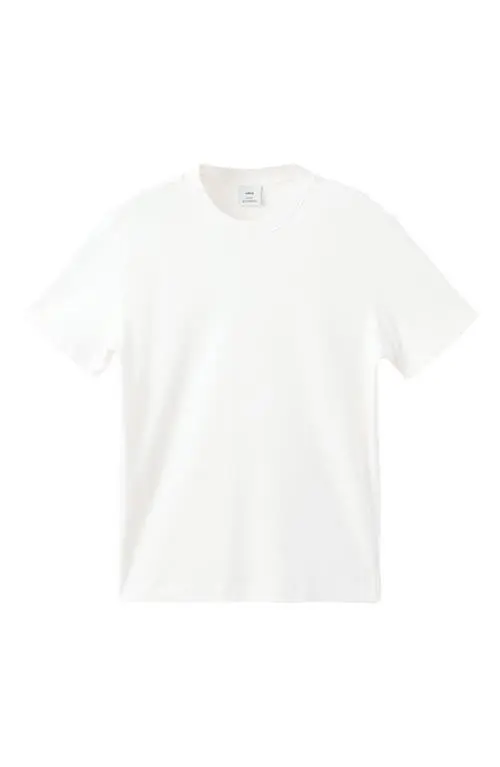 Mango Regular Fit Weight Cotton T-shirt - Off White